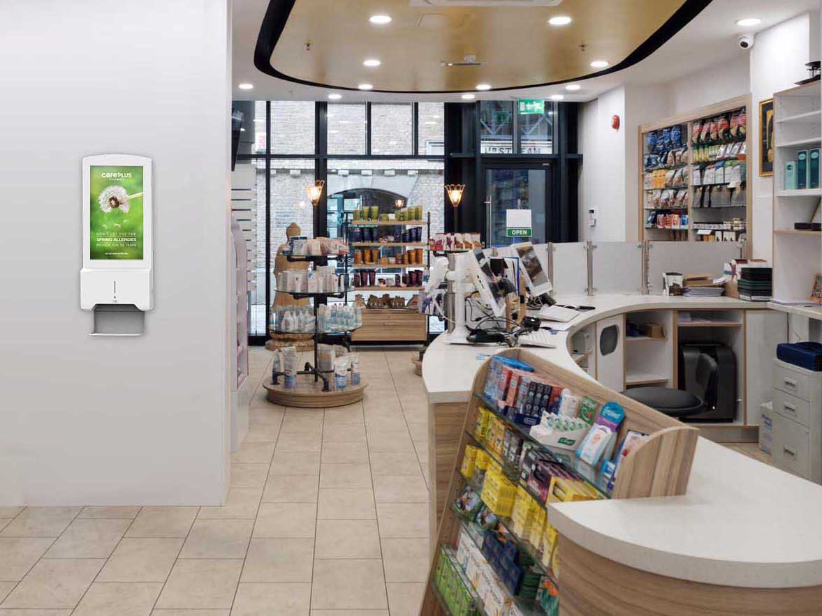 22″ Hand Sanitiser Network Android Advertising Display – Fisher Audio ...