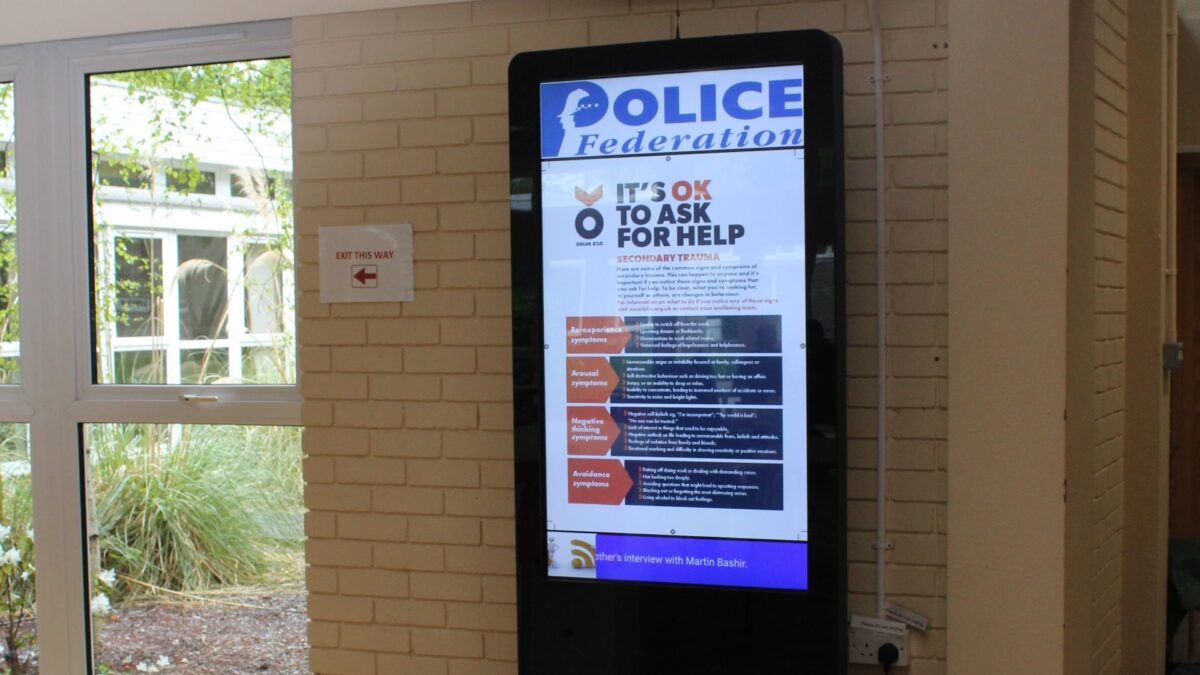 Display Screens assist Lancaster Police Federation – Fisher Audio Visual